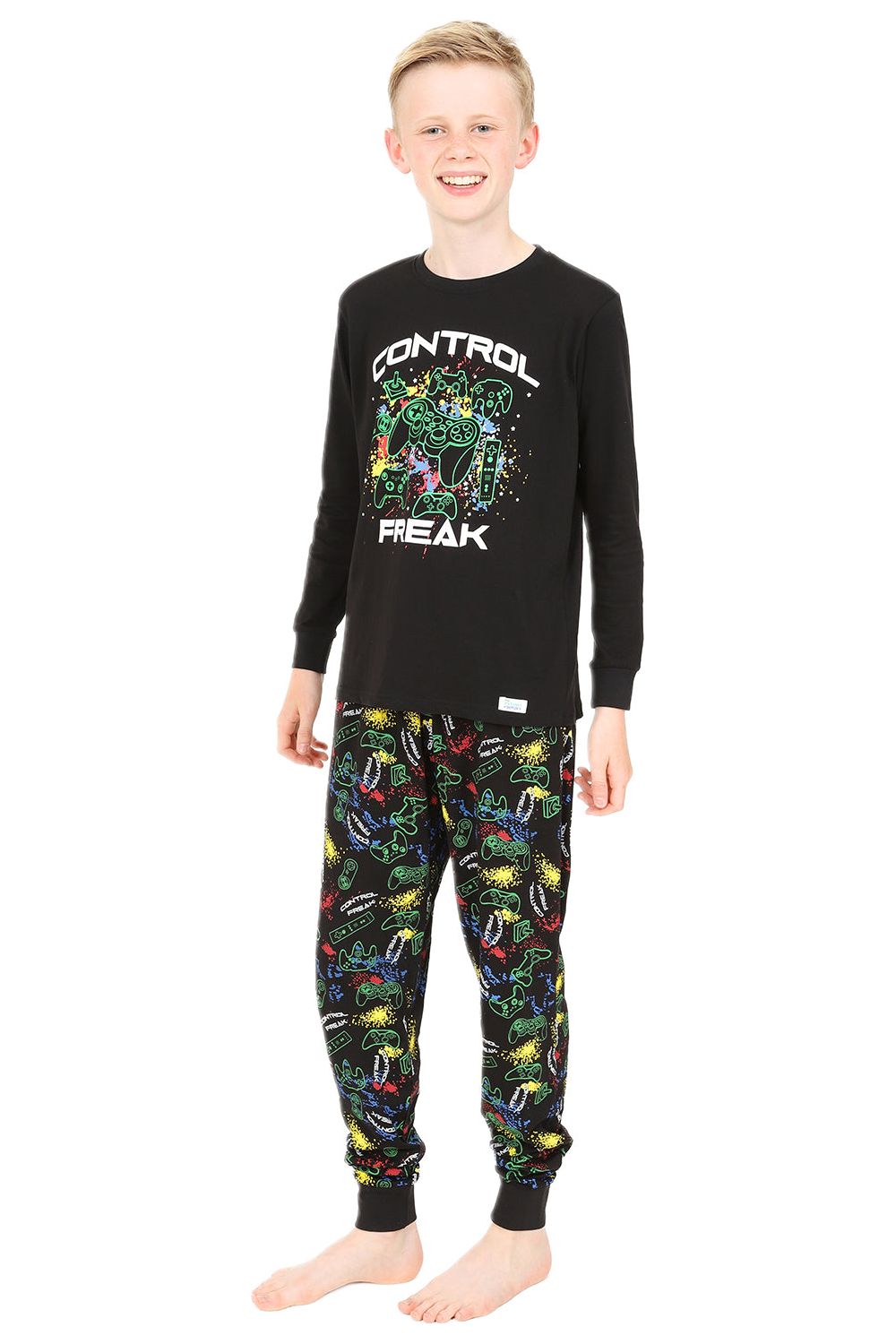 Boys Control Freak Gamer Pyjamas Boys Long PJs