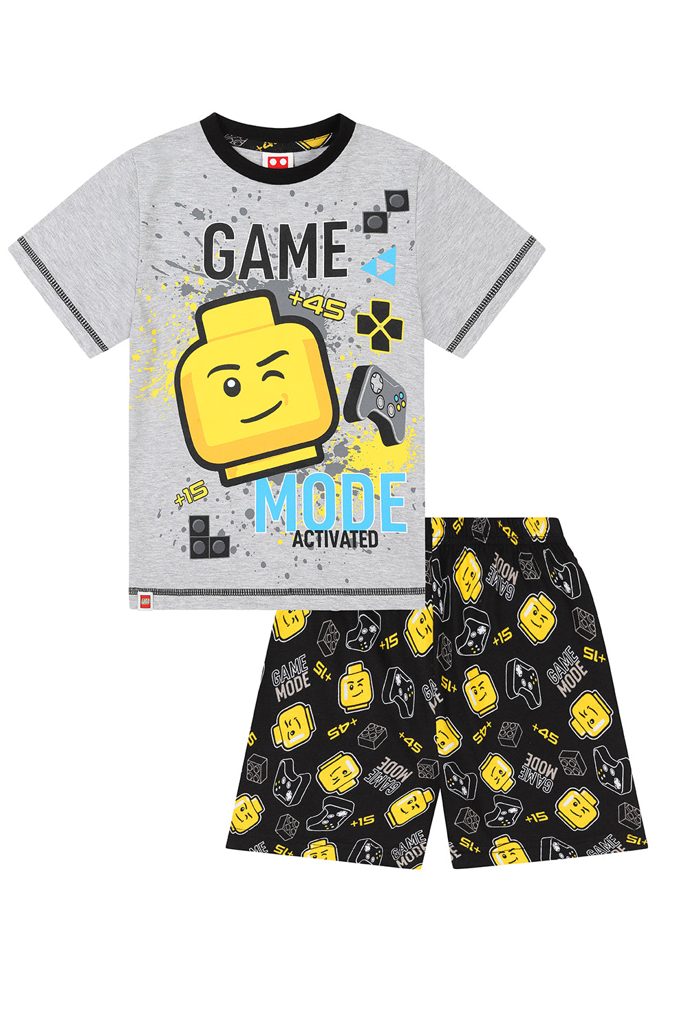 Boys Lego Pyjamas Game Mode Activated Short PJs