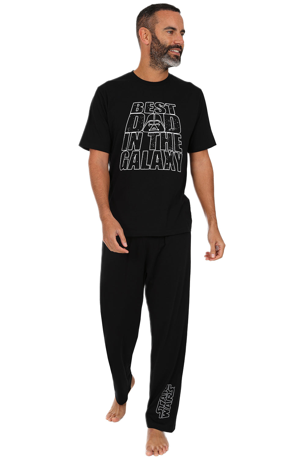 Mens Official Star Wars Best Dad in the Galaxy Long Pyjamas