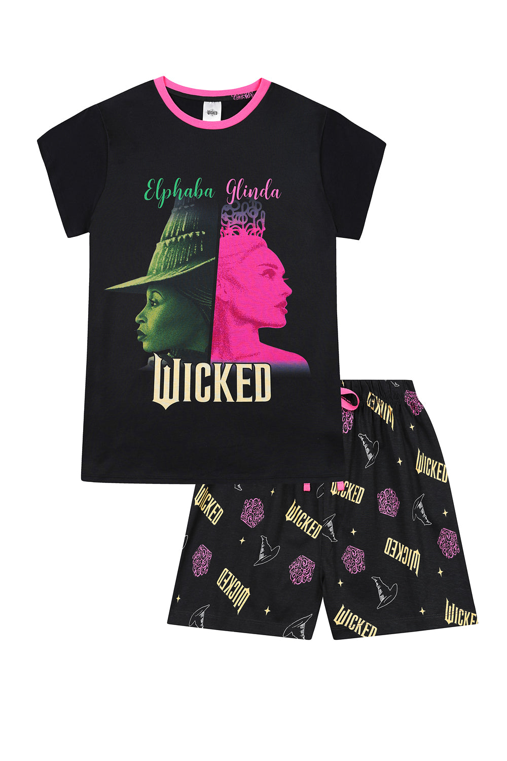 Official Wicked Pyjamas Elphaba & Glinda Women's Short PJs