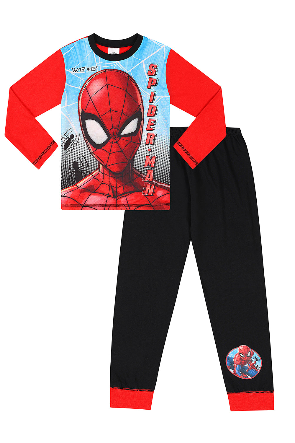 Boys Marvel Spiderman Pyjamas Long PJs
