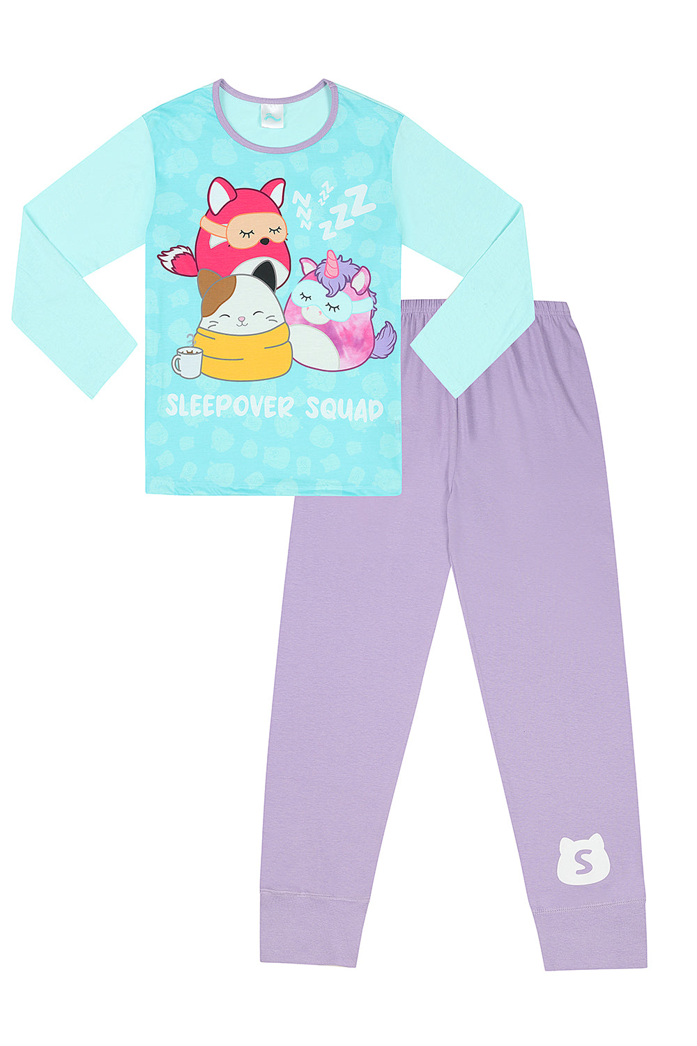 Girls Squishmallows Pyjamas Sleepover Squad Long PJs