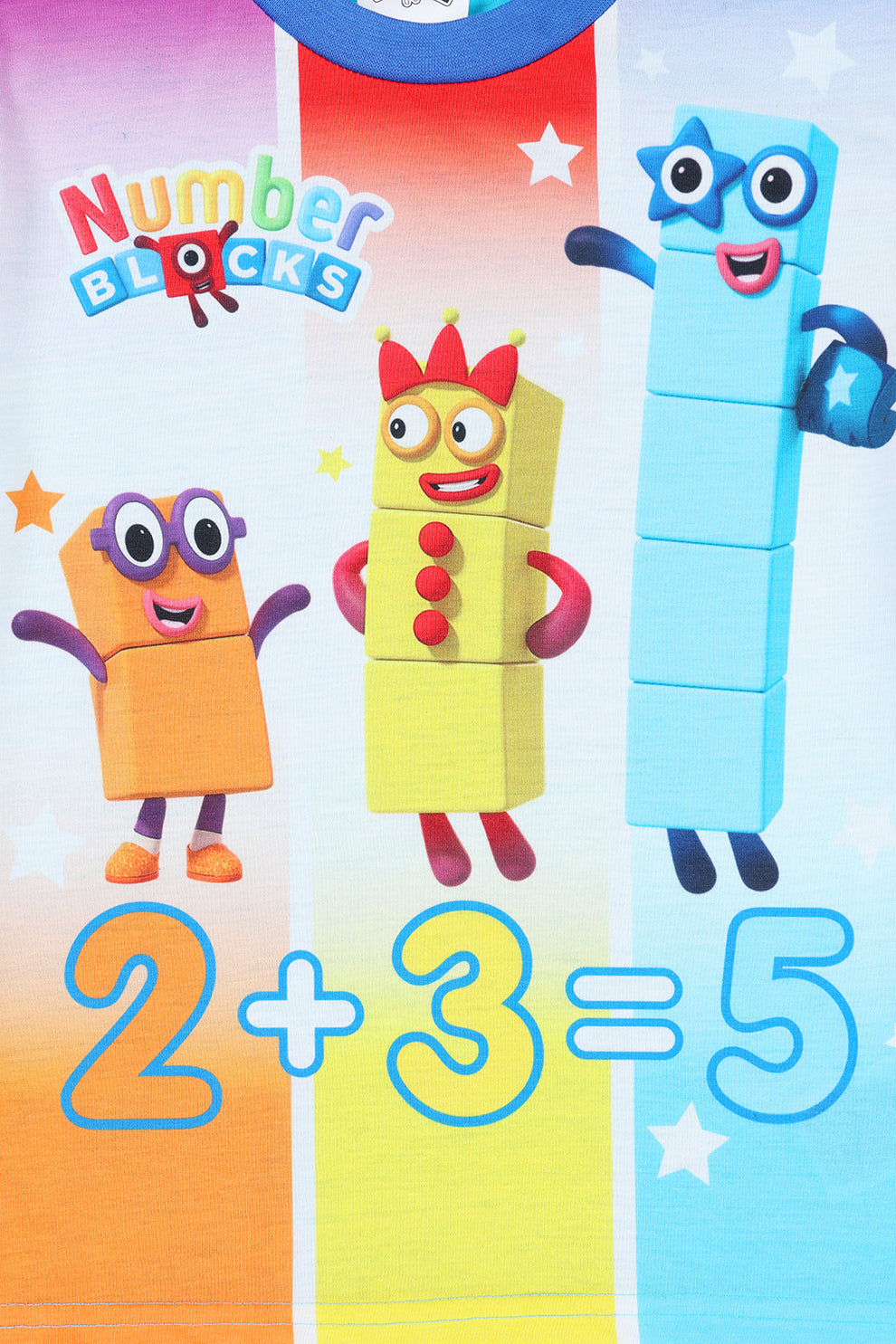 Boys And Girls Numberblocks Pyjamas Kids Blue Long PJs