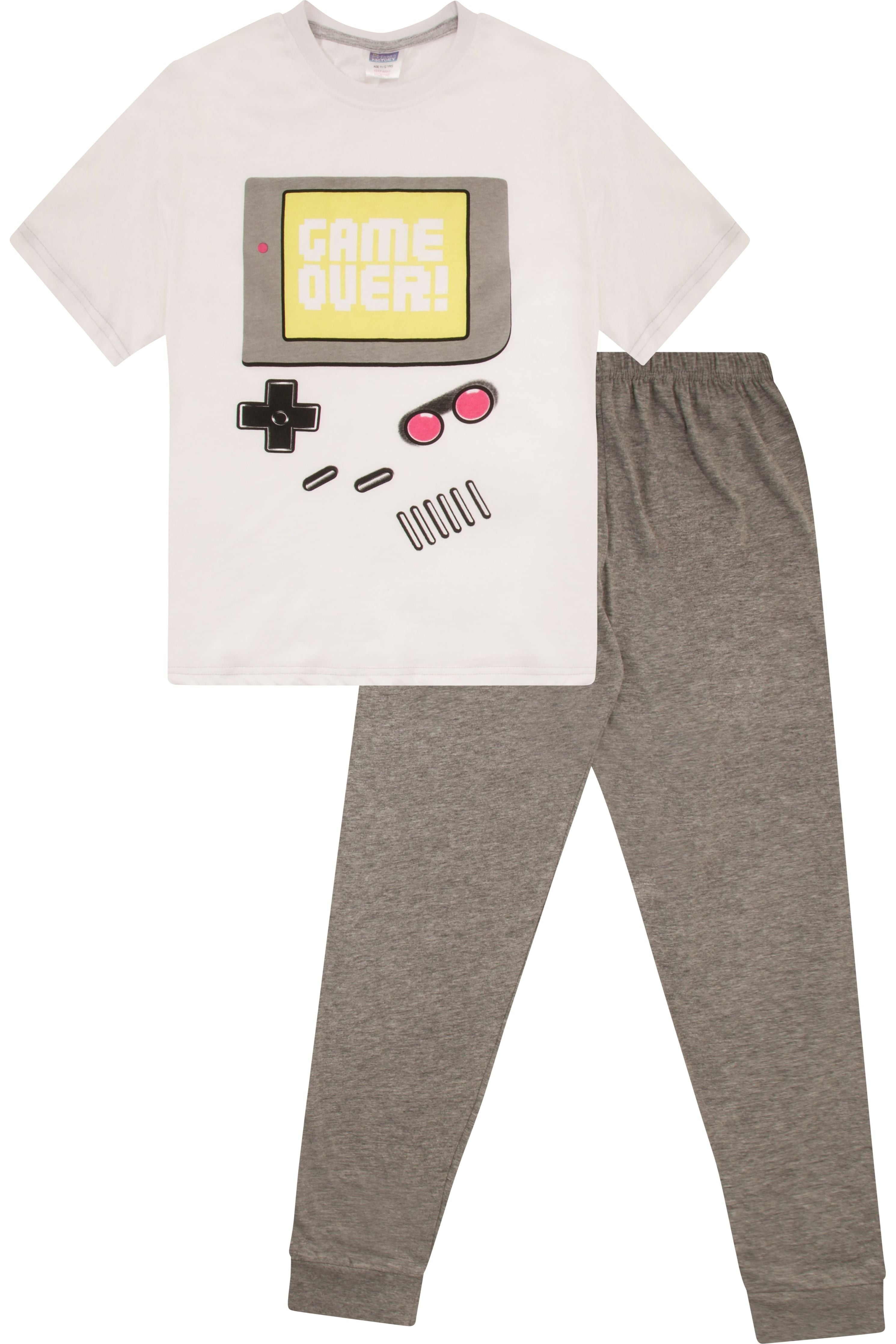 Boys Retro Game Over Long Pyjamas