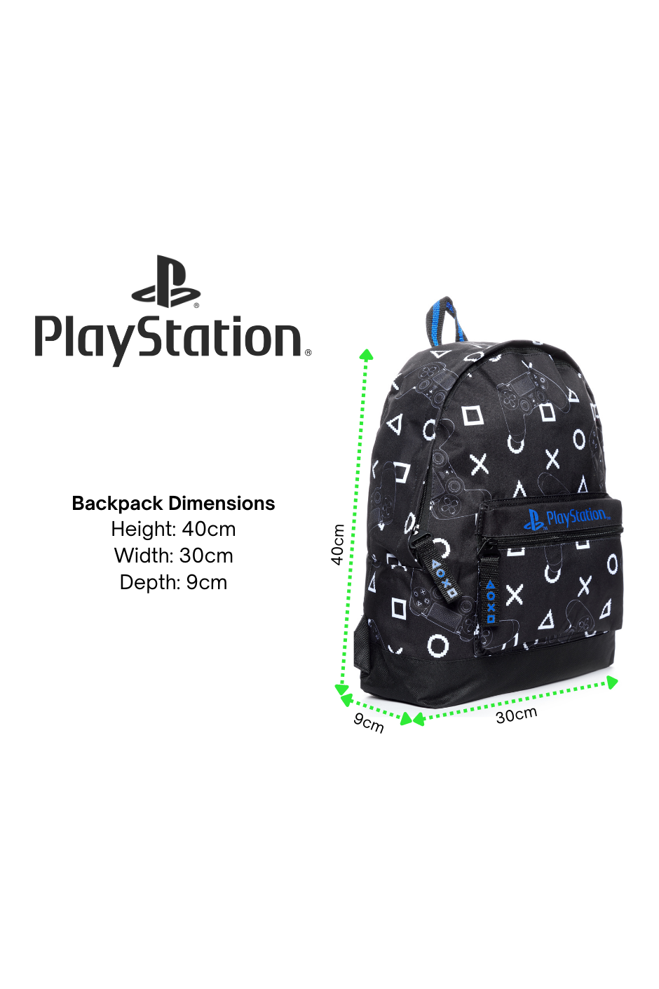 Official Playstation School Bag, Kids Backpack, Boys Backpack