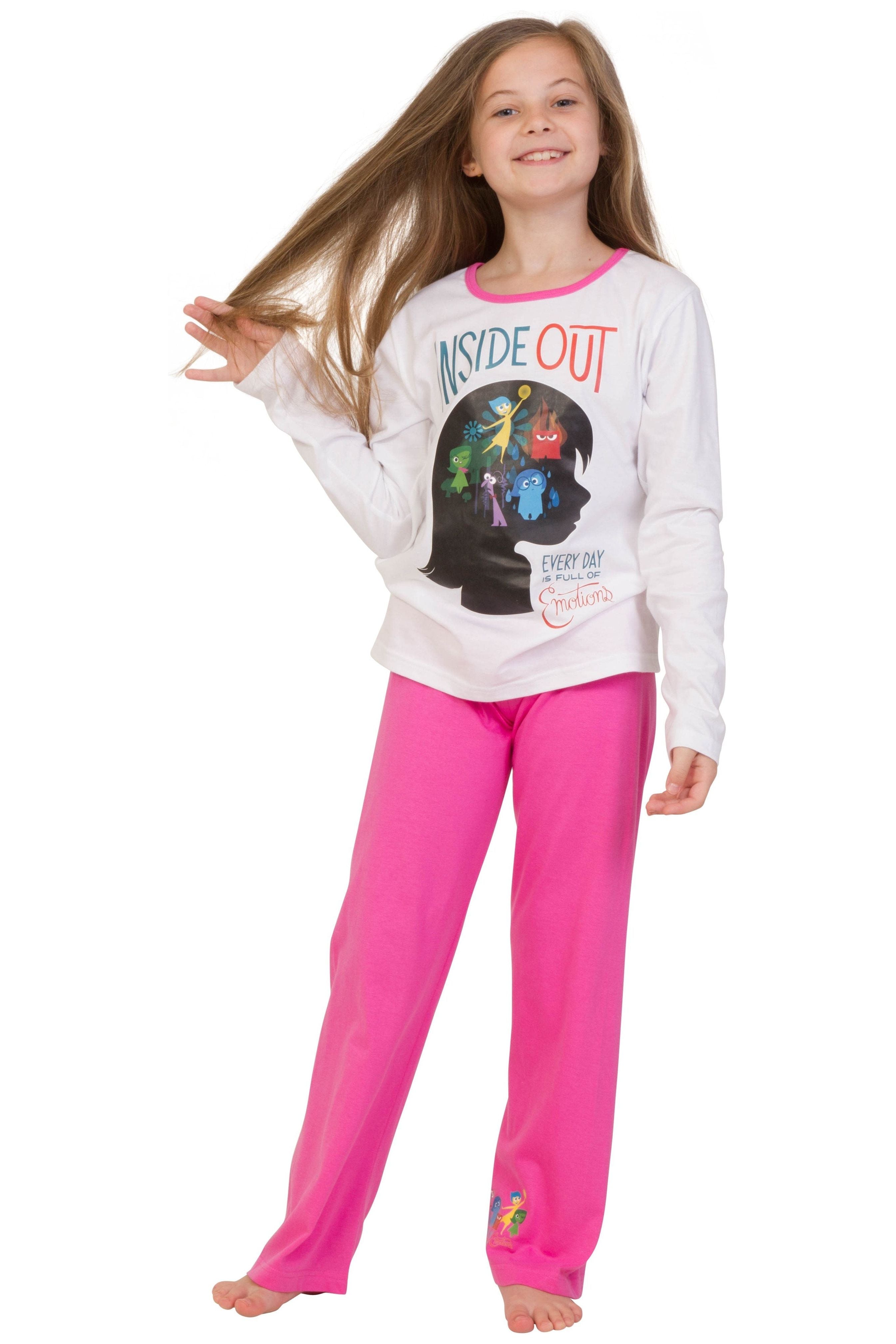 Girls Disney Inside Out Long Pyjamas