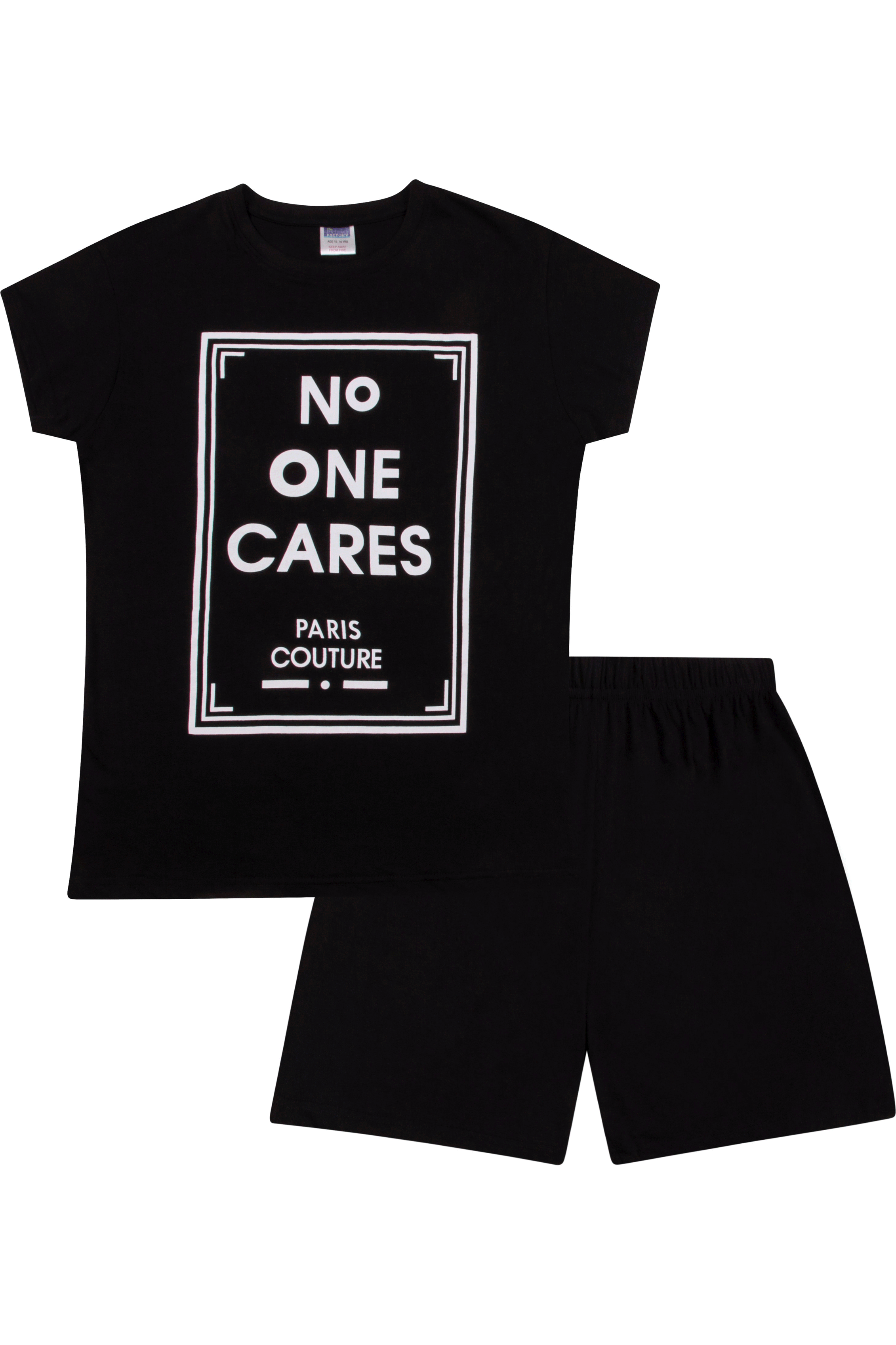 Girls No One Cares Short Pyjamas