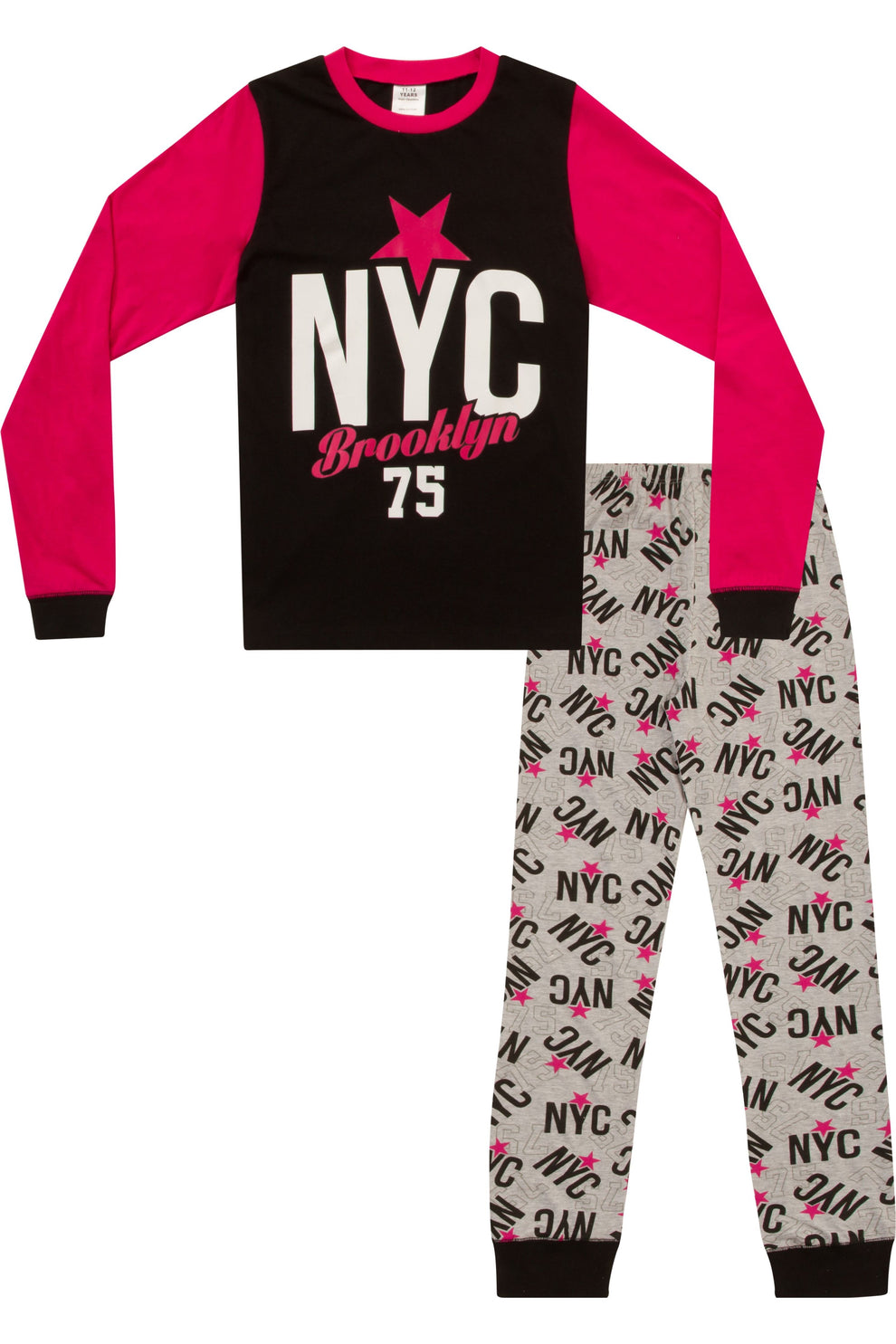 Girls NYC Brooklyn Long Pyjamas